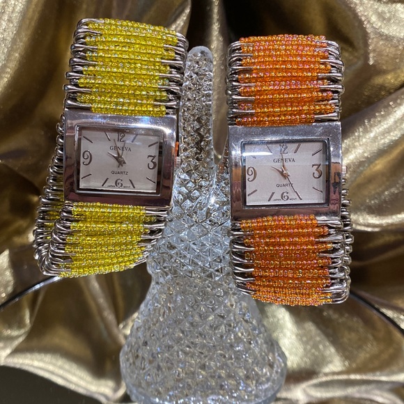 Geneva | Accessories | Geneva Safety Pin Stretch Quartz Watch Battery ...